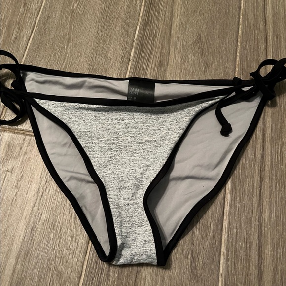 H&M | Swim | Gray And Black Bikini Bottoms | Poshmark